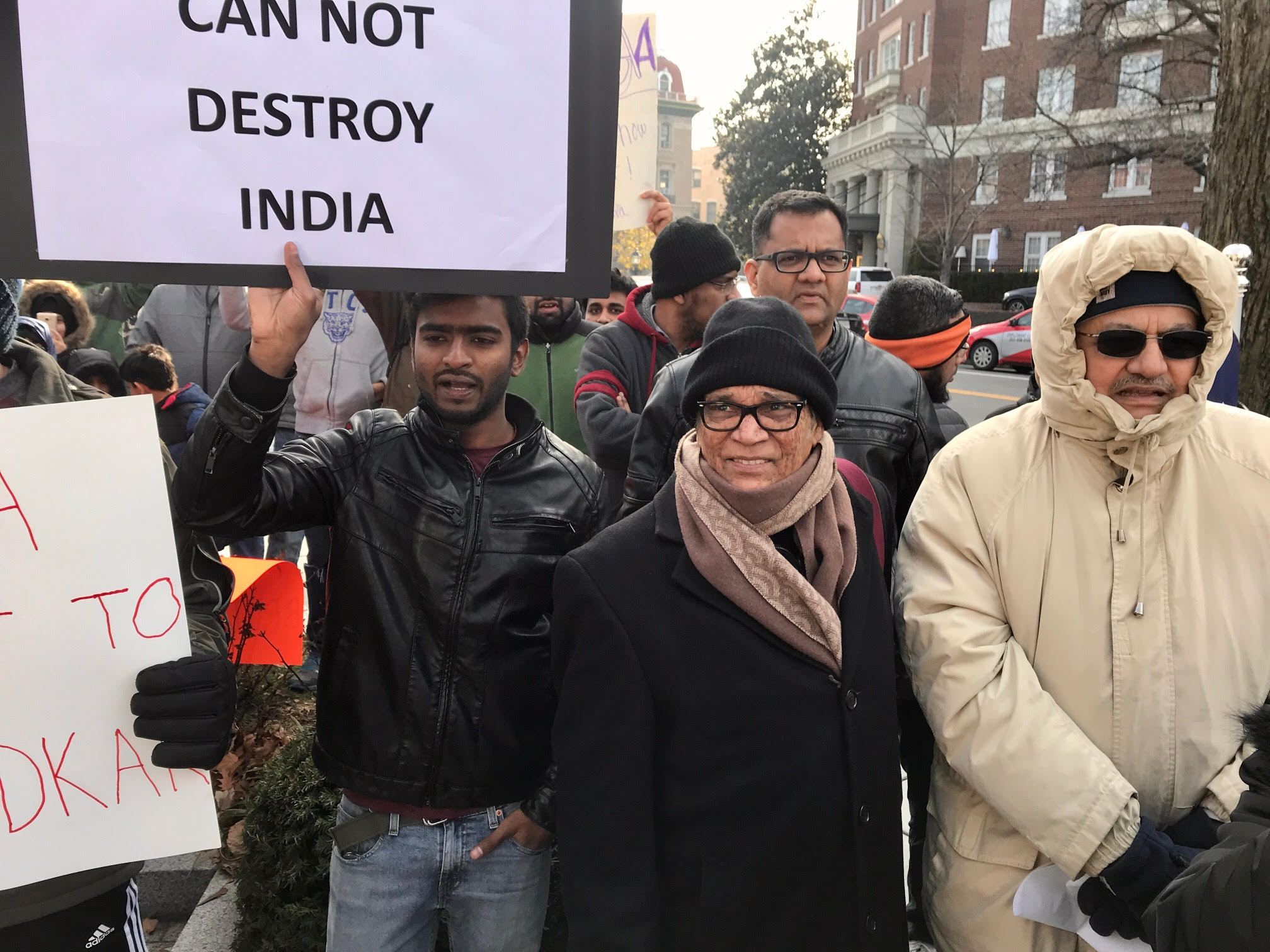Indian Americans Protests against Modi's acts in Washington DC - Center ...